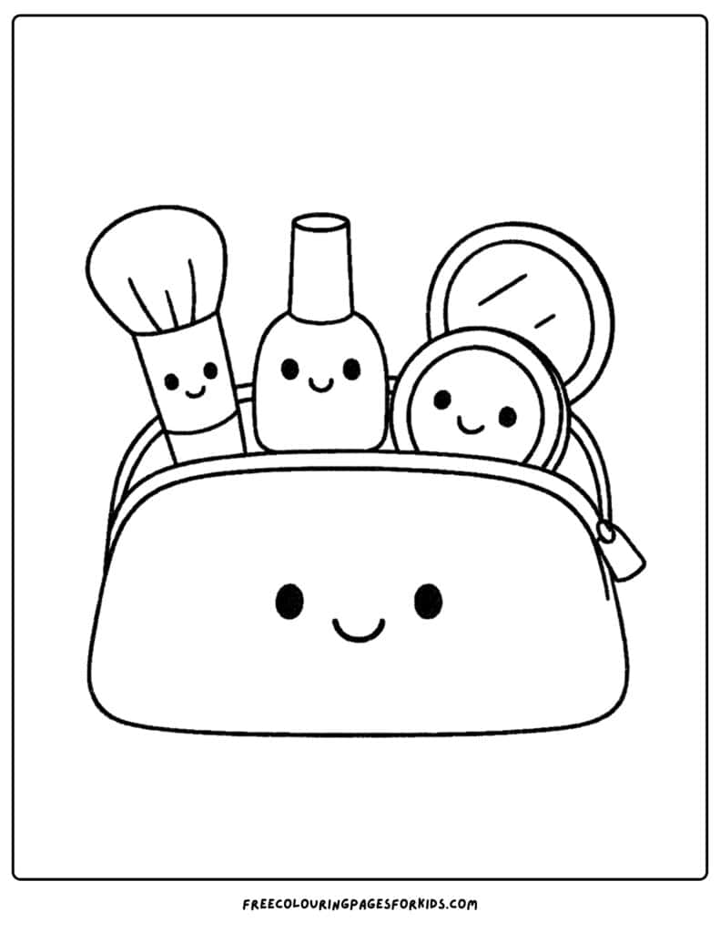 Makeup Coloring Pages - Coloring For Kids