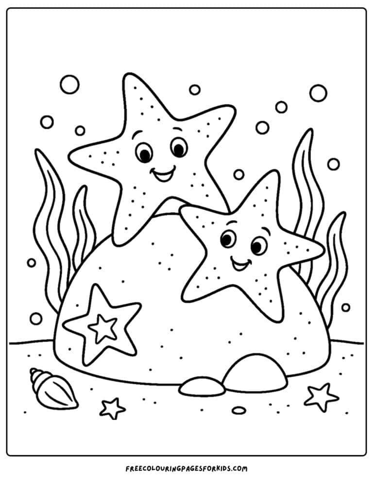46 Starfish Coloring Pages