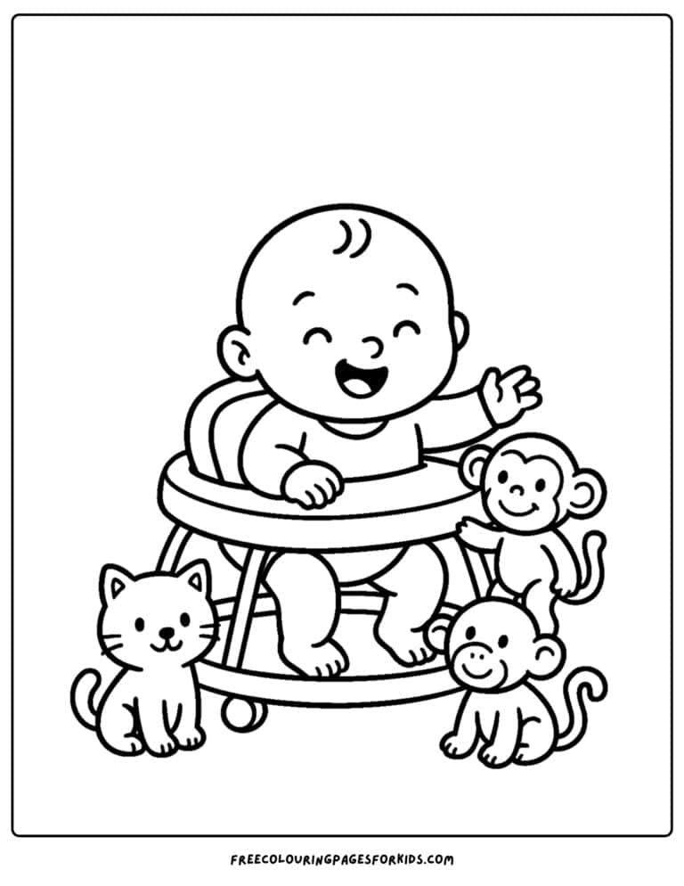 Baby Coloring Pages