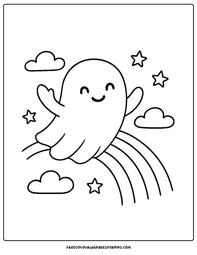 Ghost Coloring Pages
