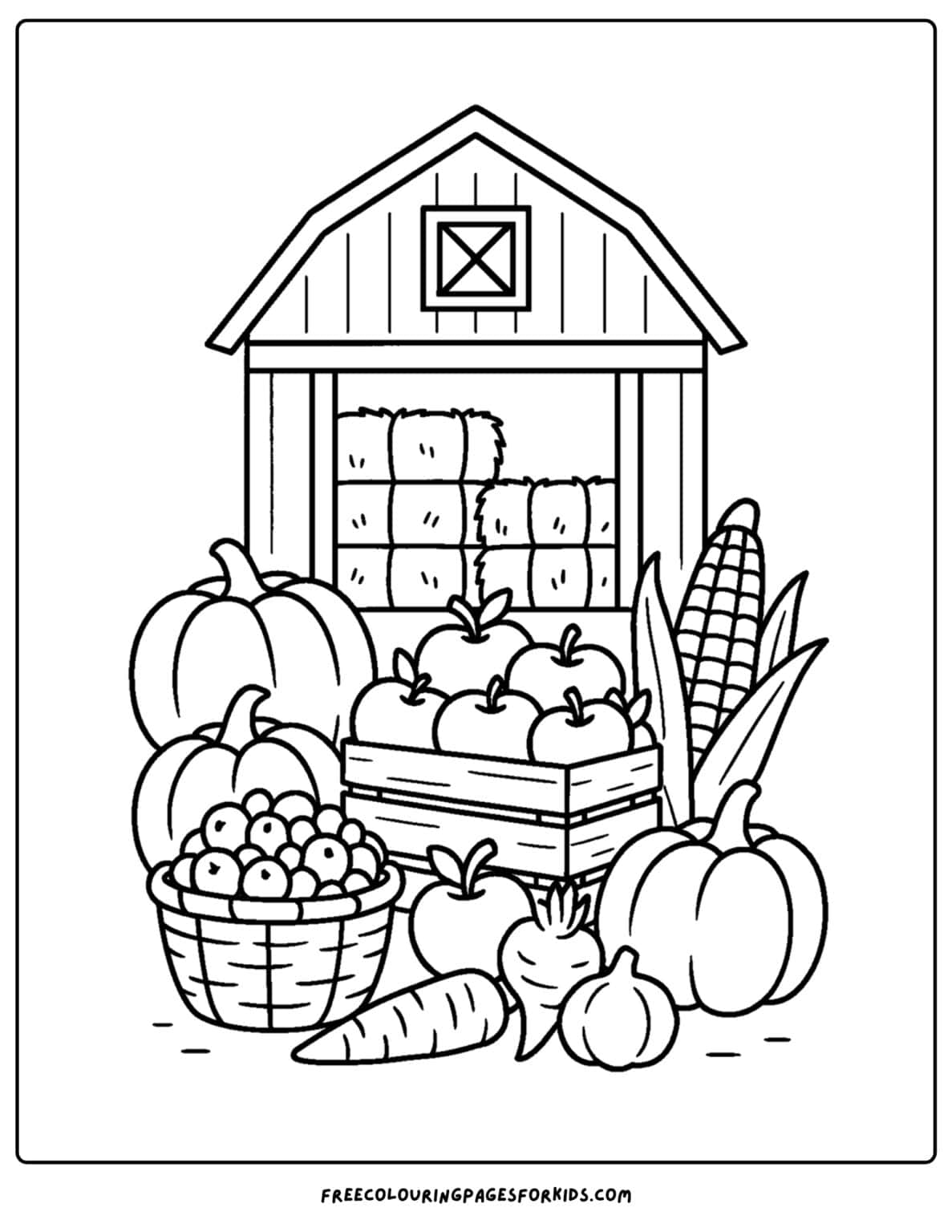 Harvest Coloring Pages