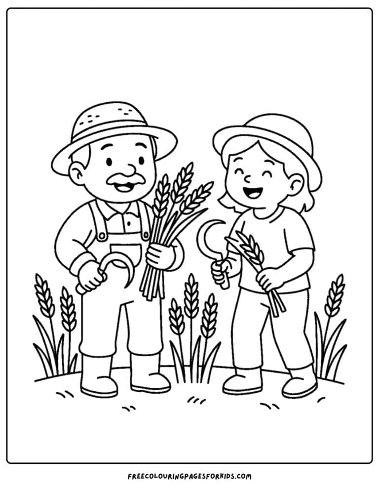 Harvest Coloring Pages