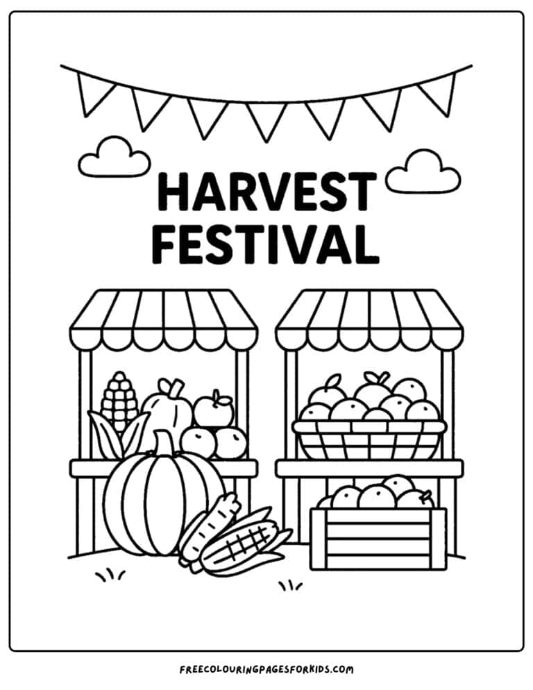 Harvest Coloring Pages