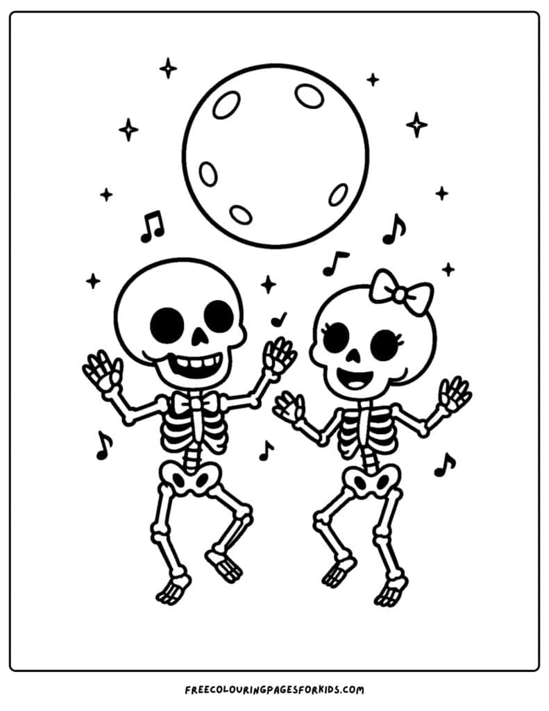 Skeleton Coloring Pages