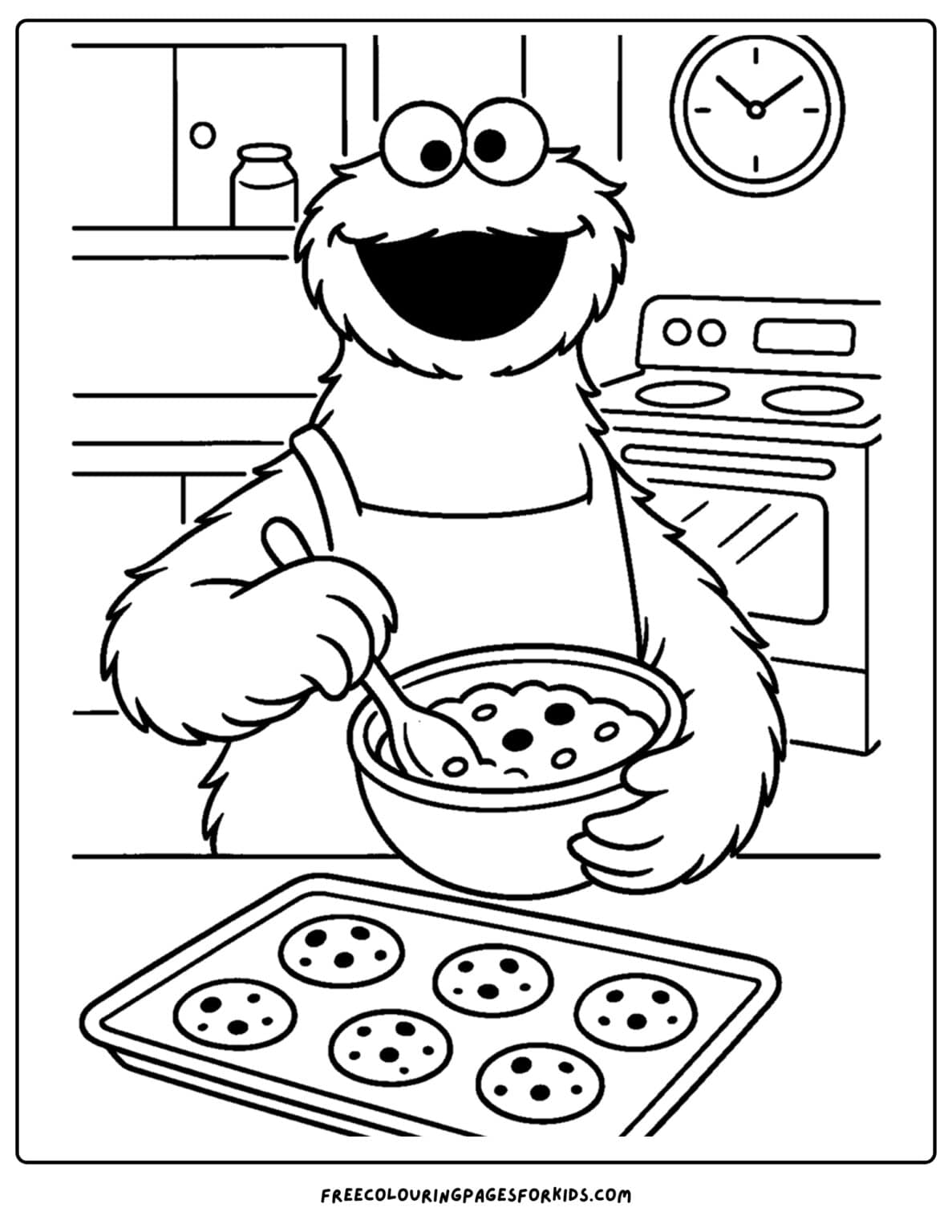 Cookie Monster Coloring Pages