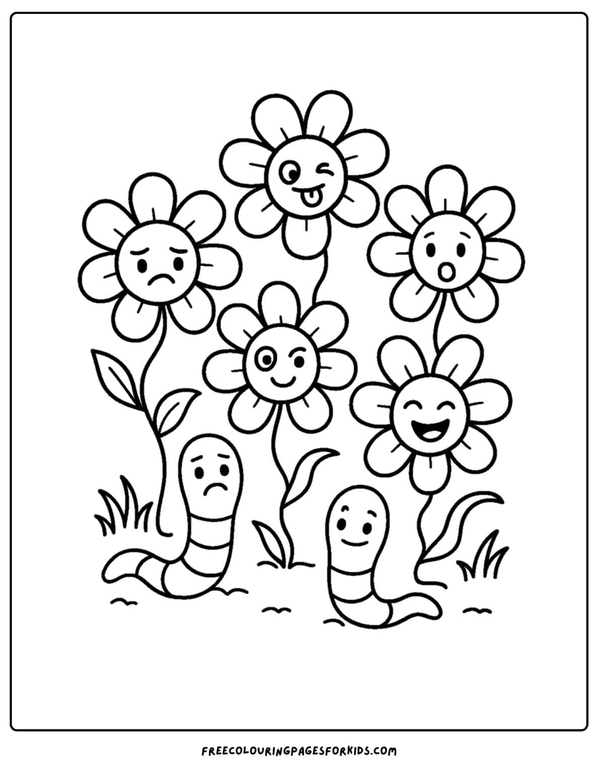 Flower Coloring Pages