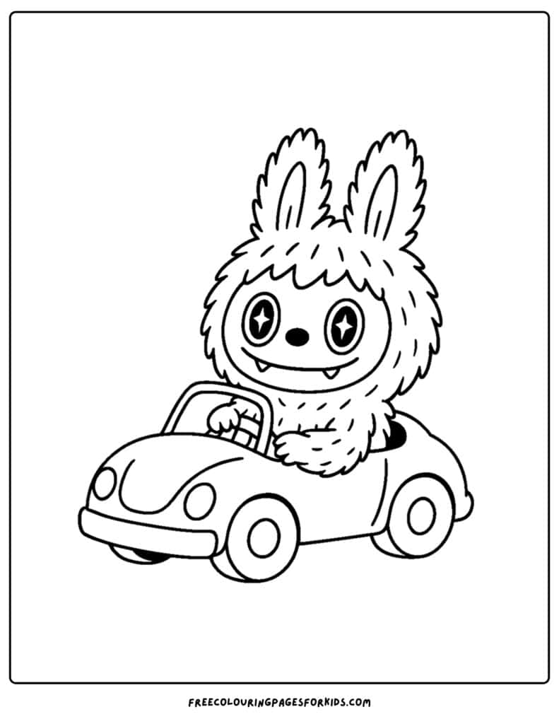 Labubu coloring page - Coloring Feel