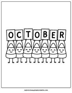 October Coloring Pages