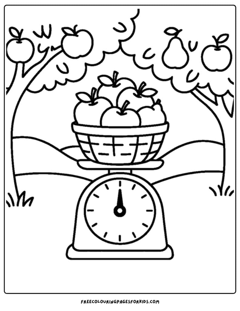 Orchard Coloring Pages