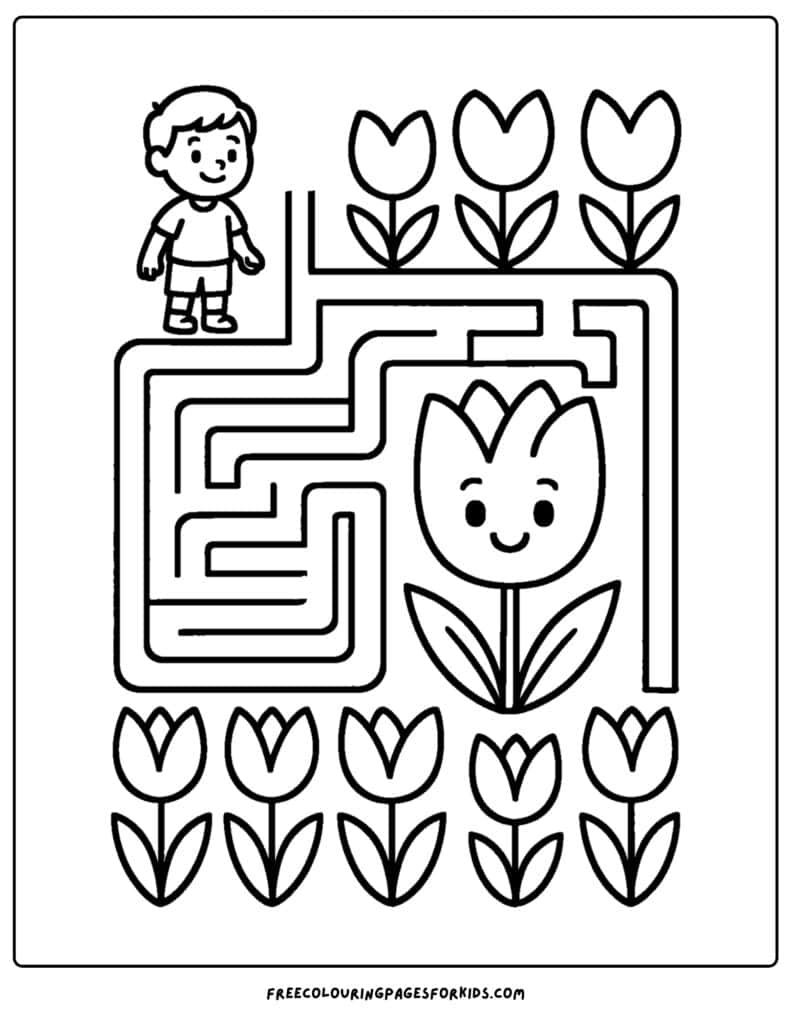 Tulip Coloring Pages