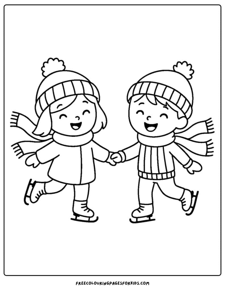 Winter Outfit Coloring Pages