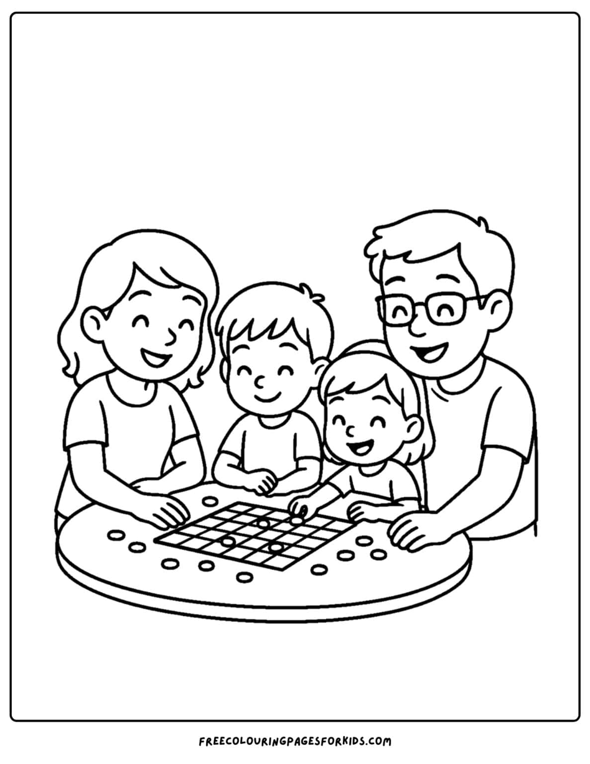 Family Coloring Pages