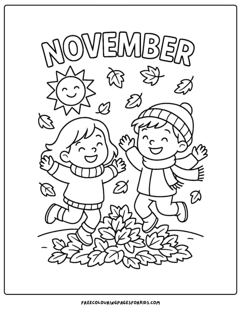 November Coloring Pages