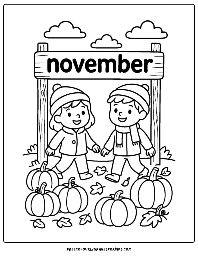 November Coloring Pages