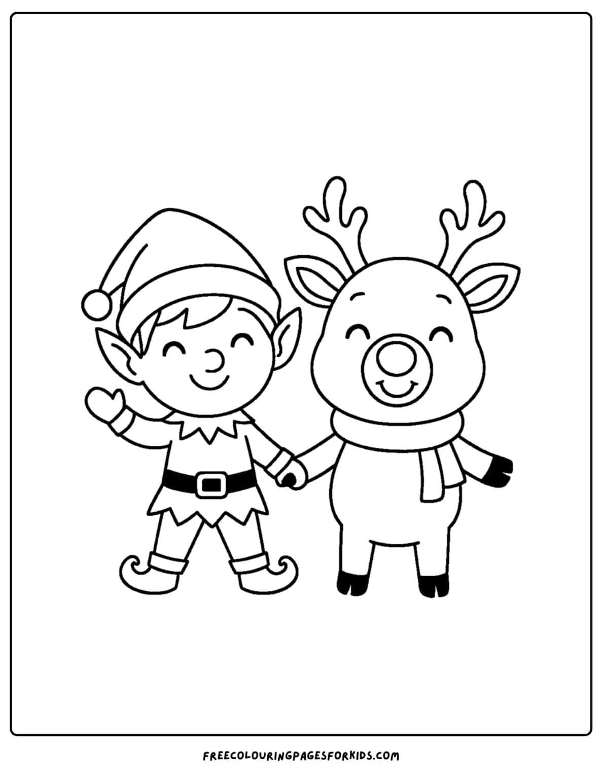 Reindeer Coloring Pages