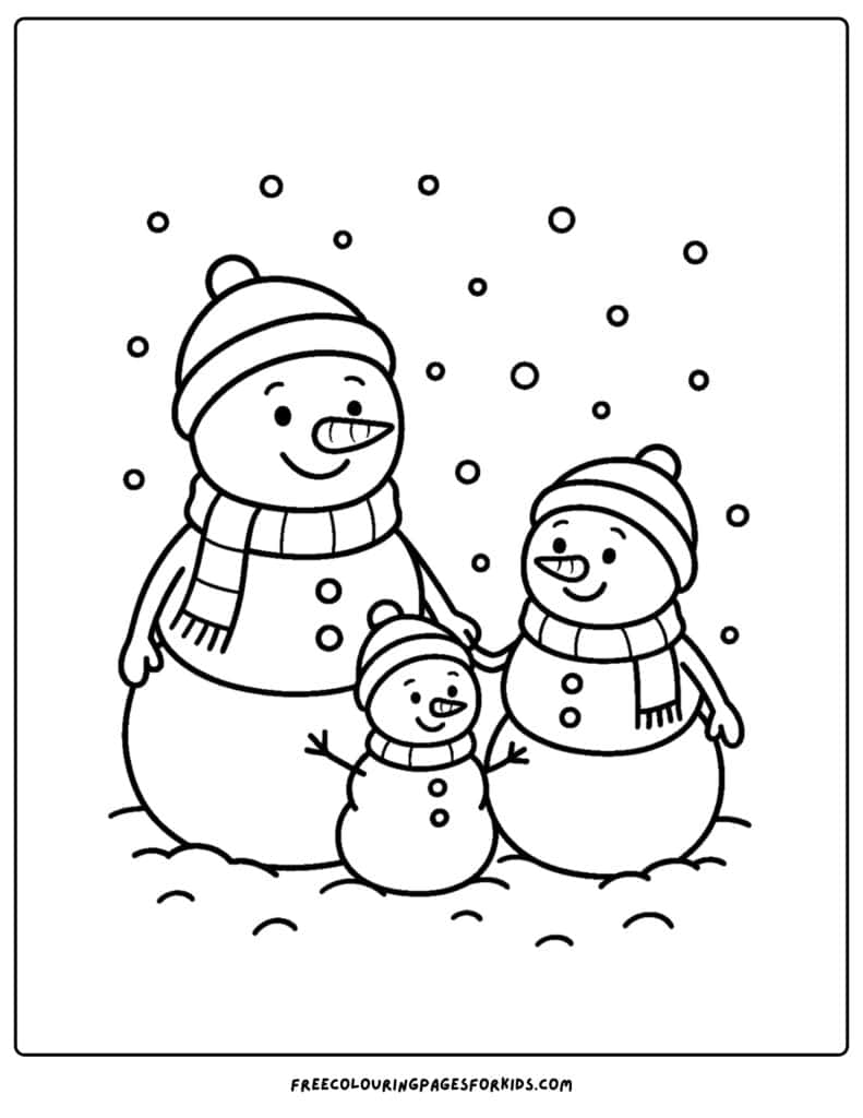 Snowman Coloring Pages