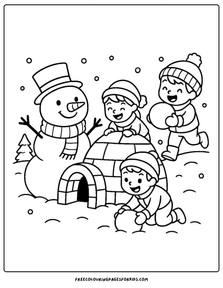 Snowman Coloring Pages