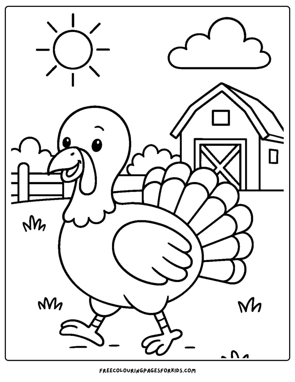 Turkey Coloring Pages