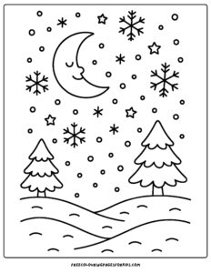 Winter Coloring Pages