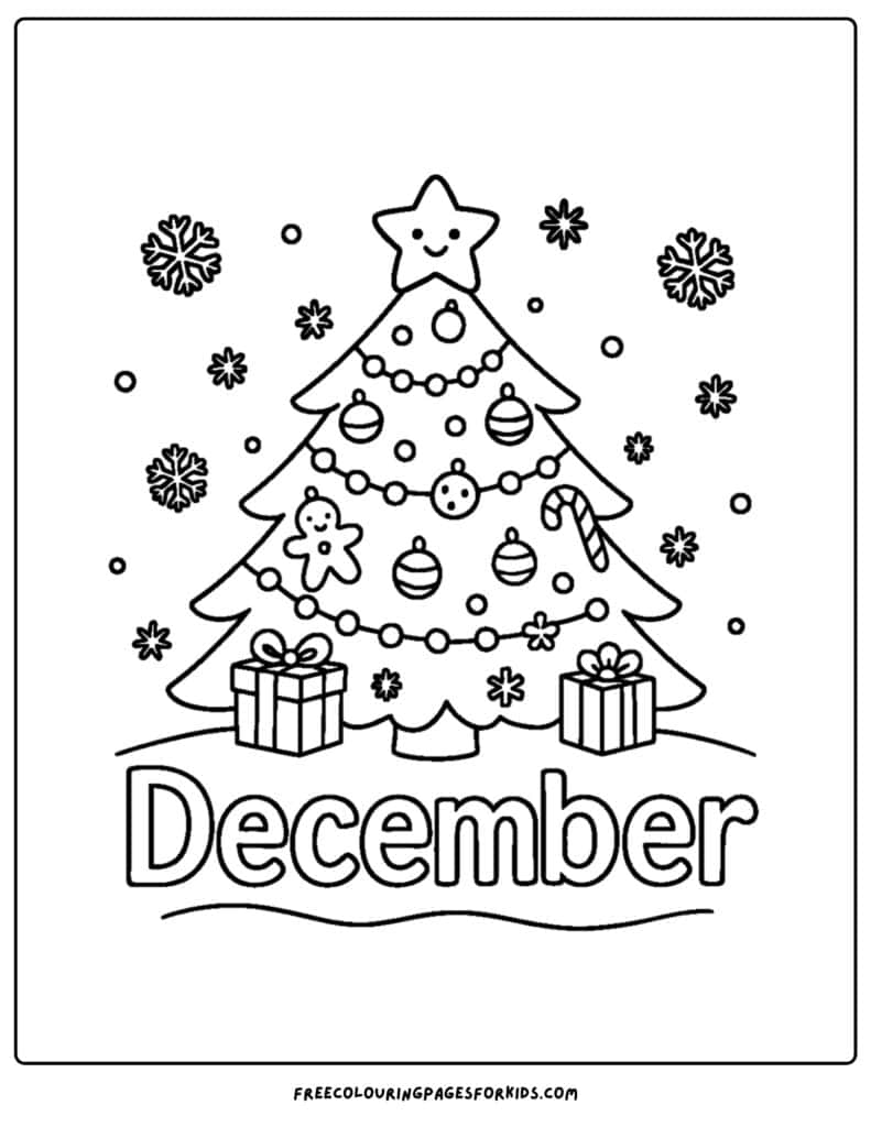December Coloring Pages