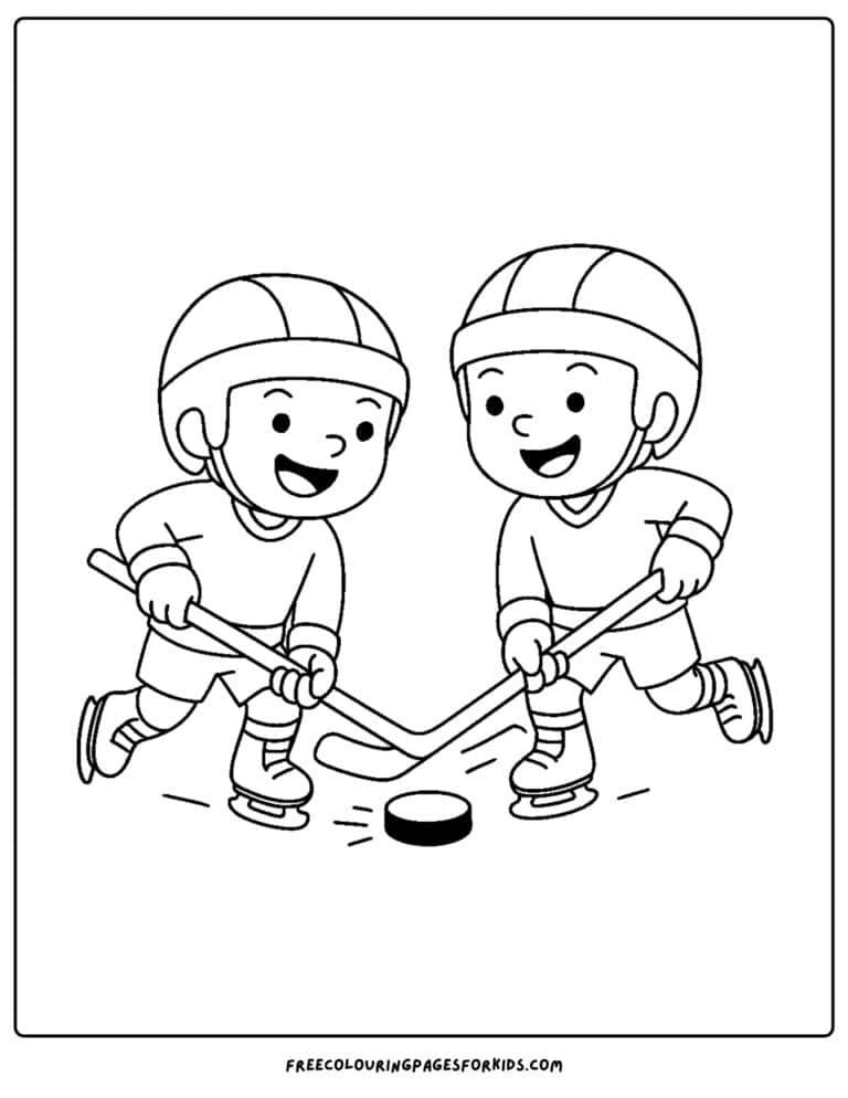 Ice Hockey Coloring Pages