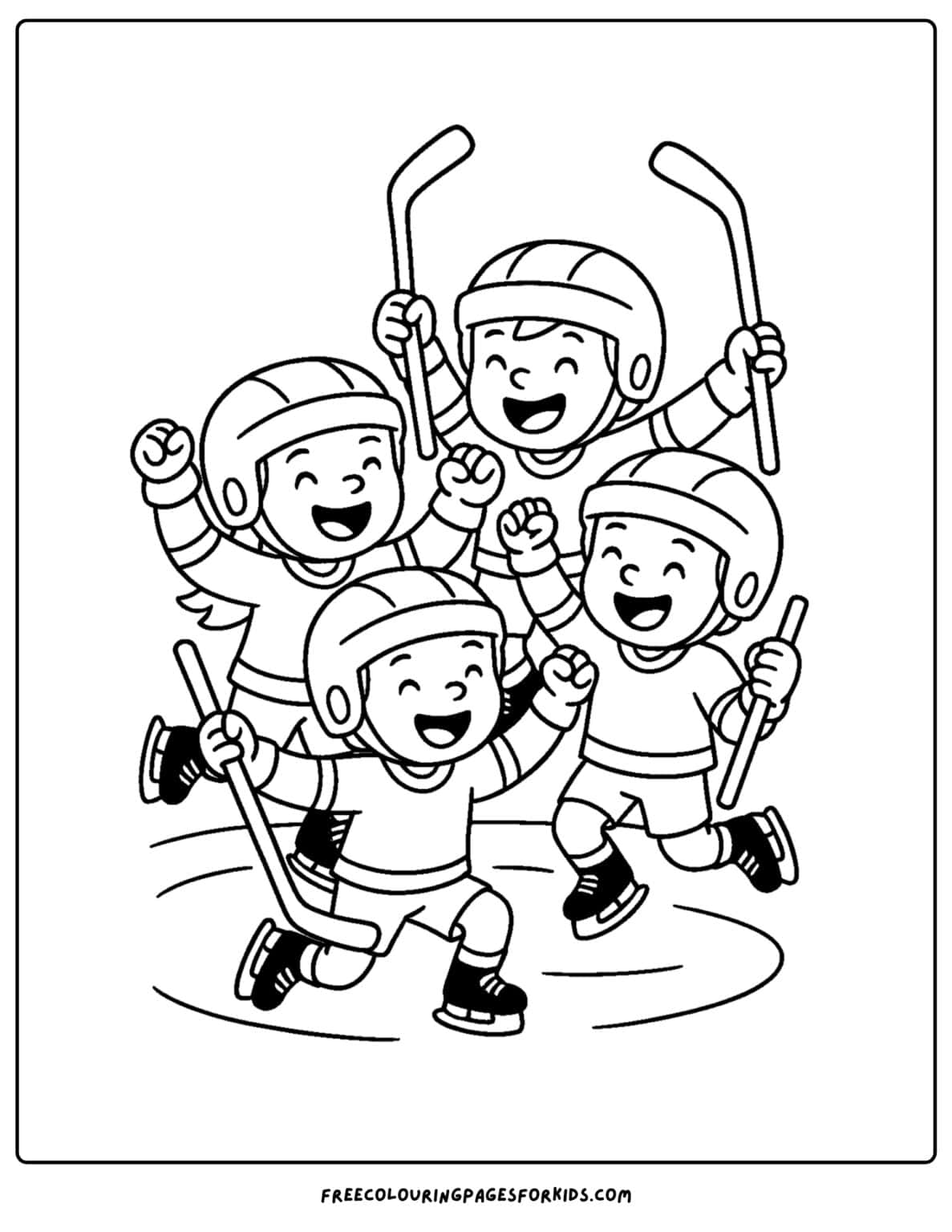 Ice Hockey Coloring Pages