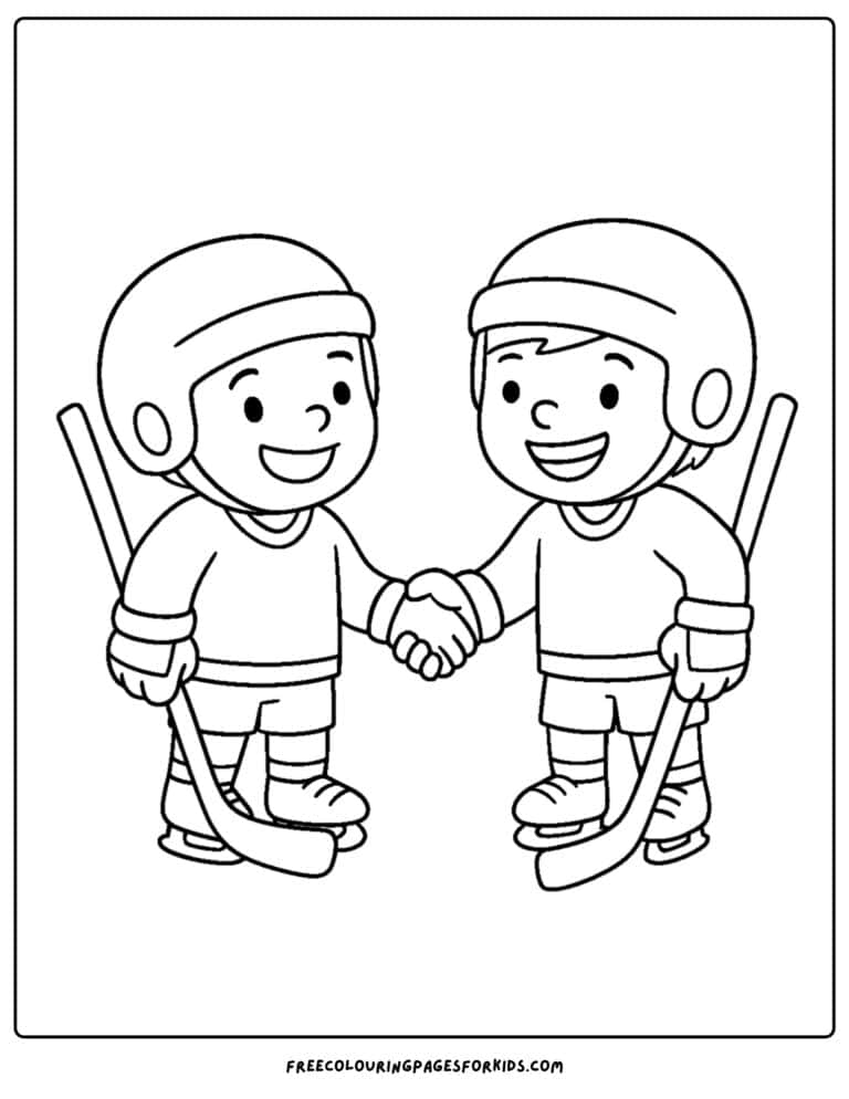 Ice Hockey Coloring Pages