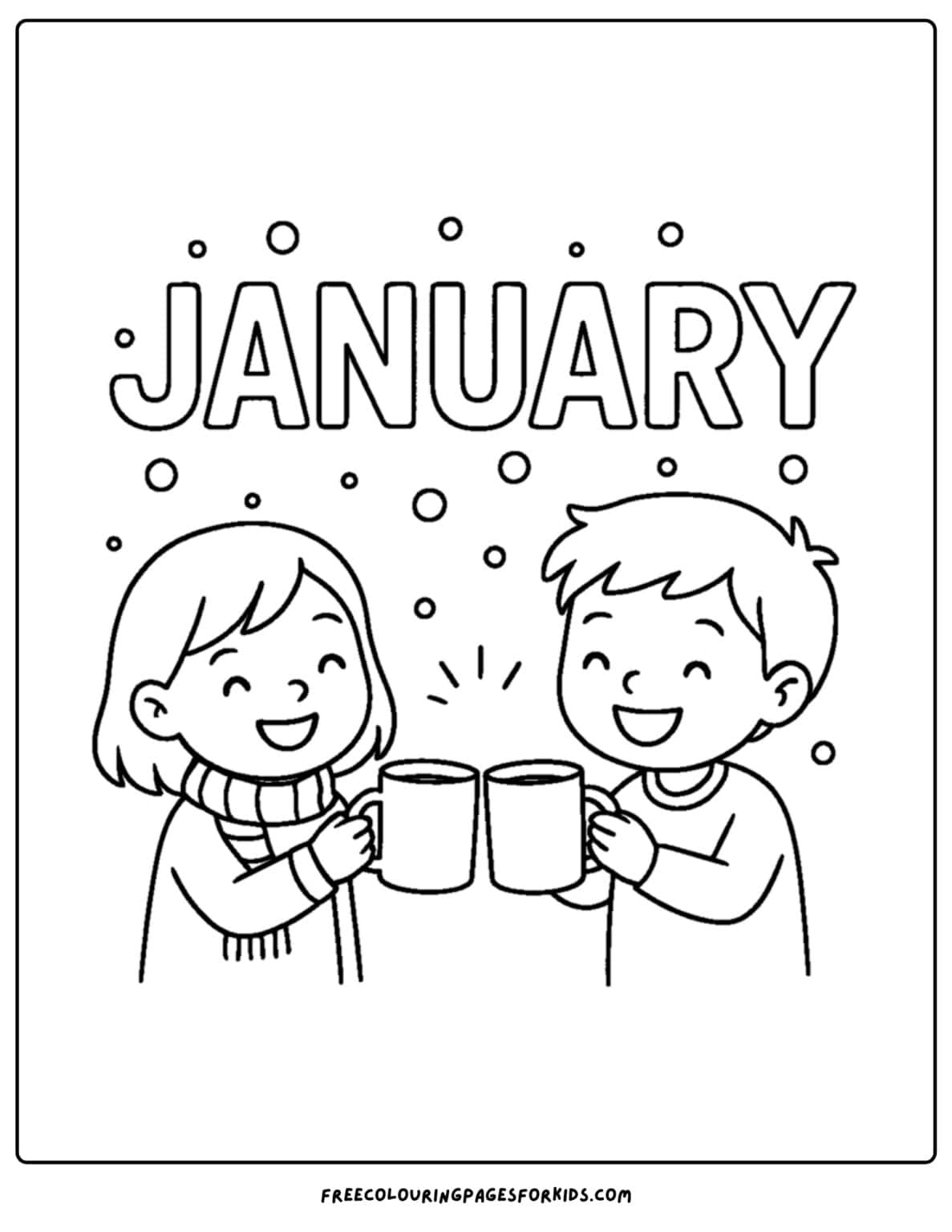 January Coloring Pages