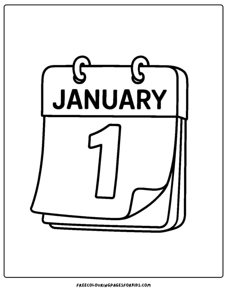 New Year Coloring Pages