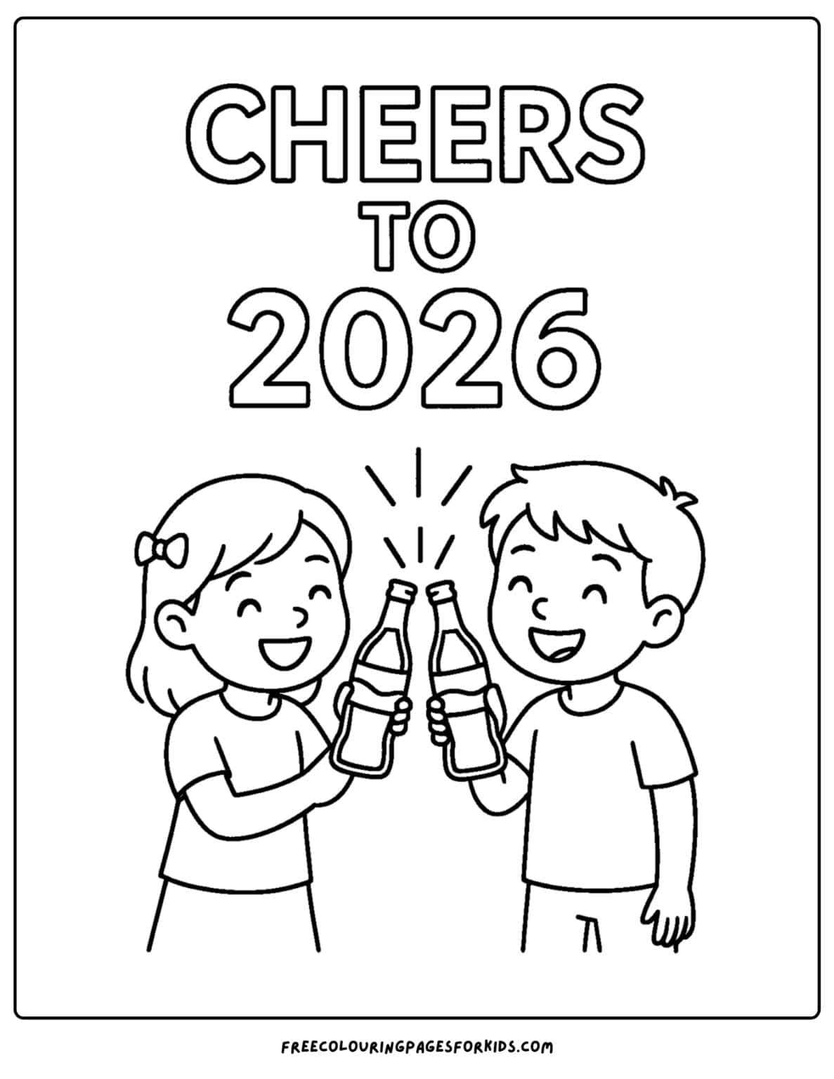 New Year Coloring Pages