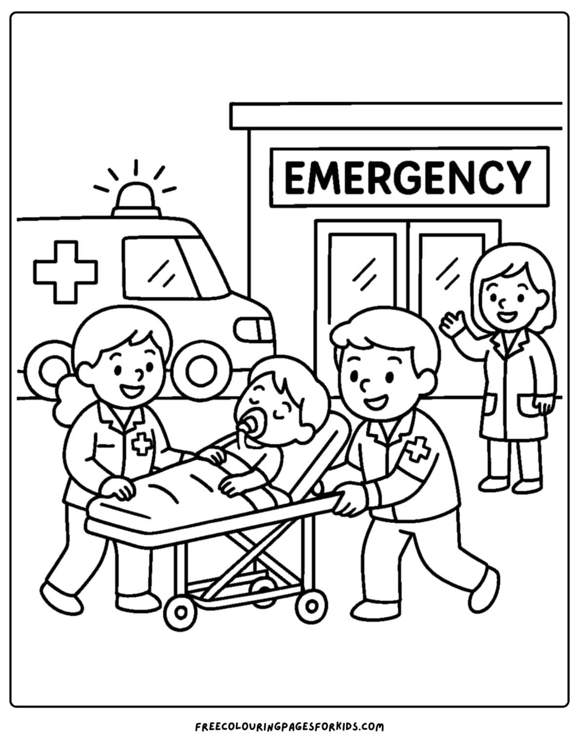 Paramedic Coloring Pages