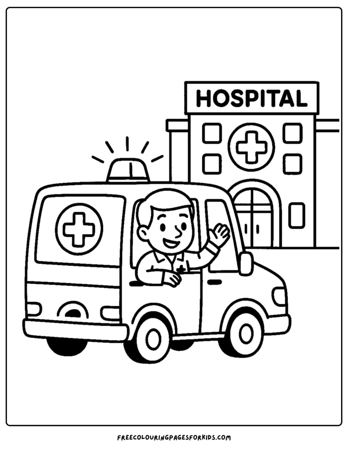 Paramedic Coloring Pages