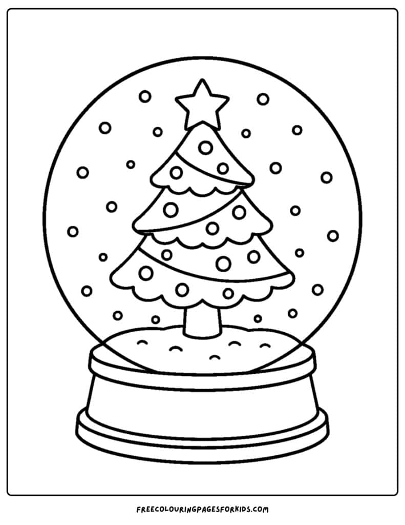 Snowball Coloring Page - Coloring Feel