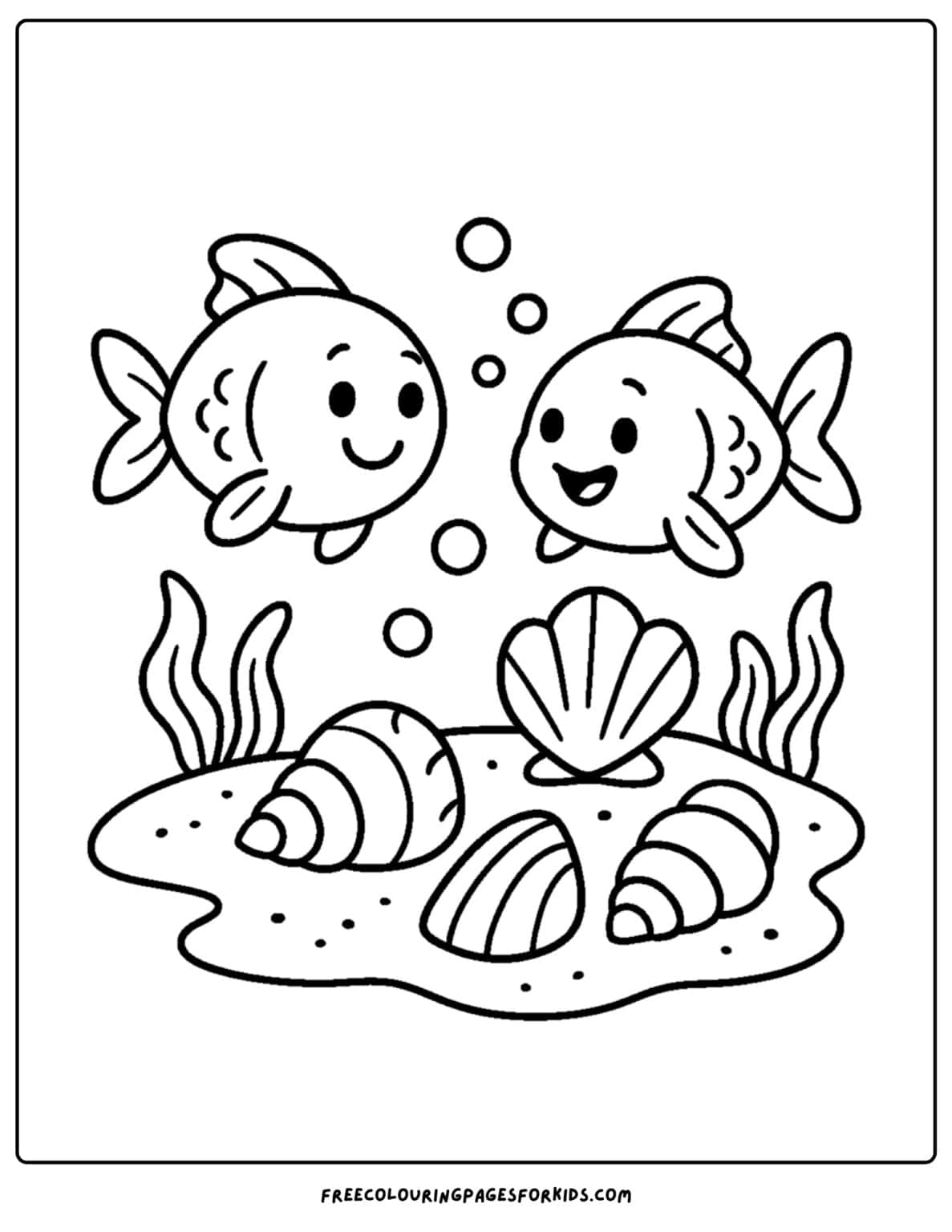 Shell Coloring Pages