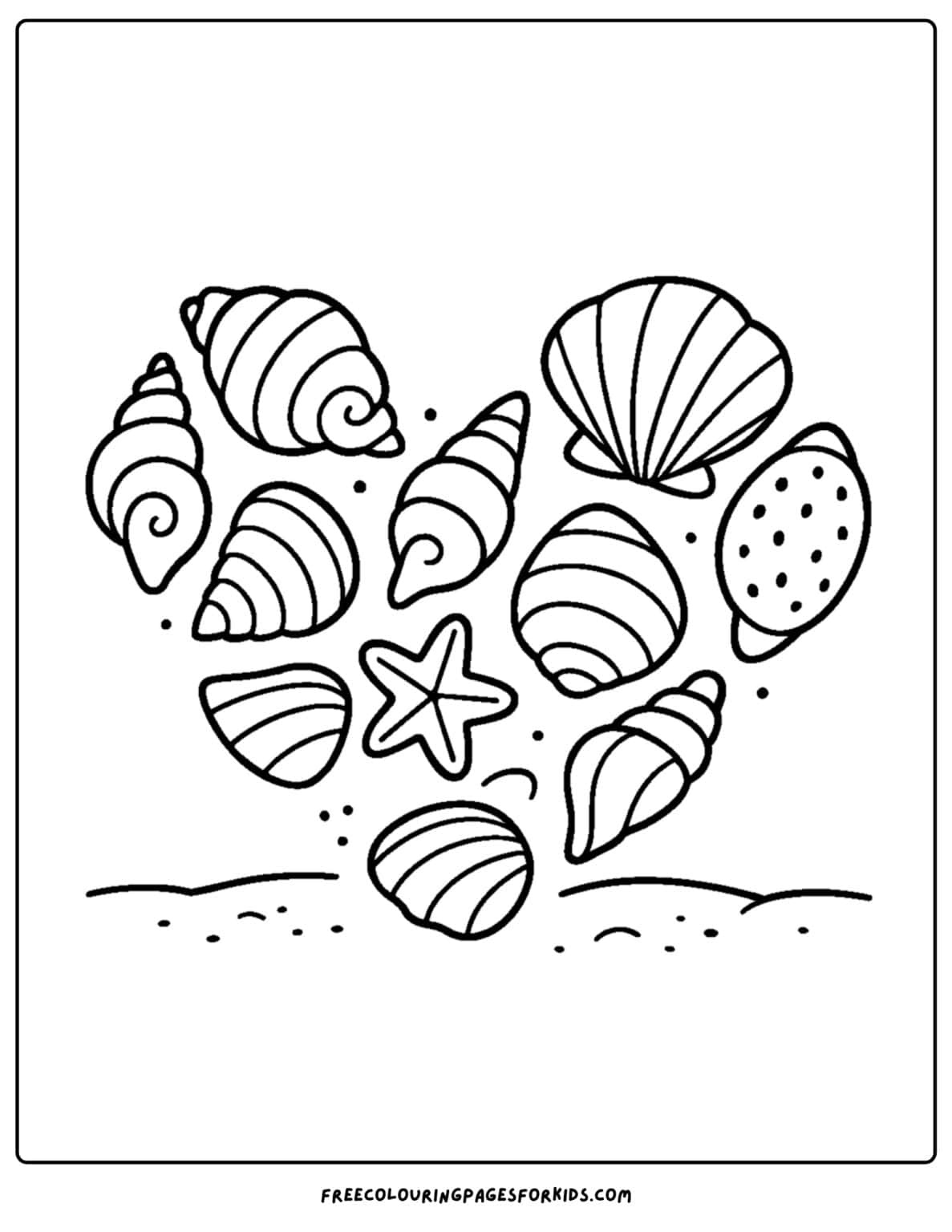 Shell Coloring Pages