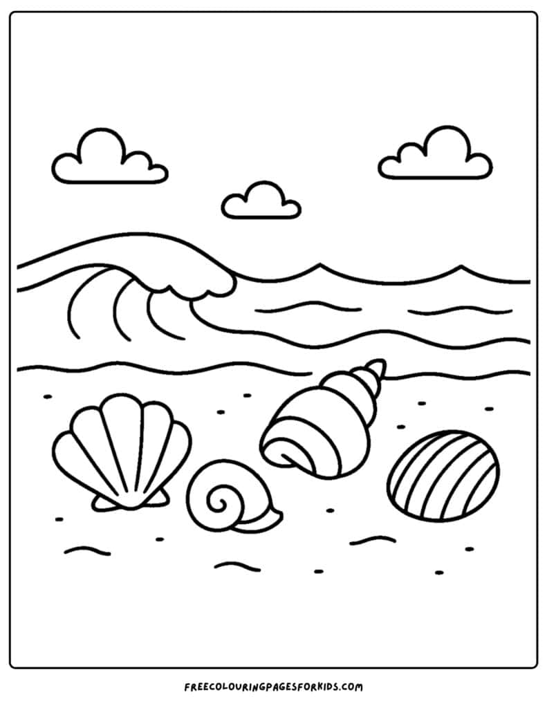 Shell Coloring Pages