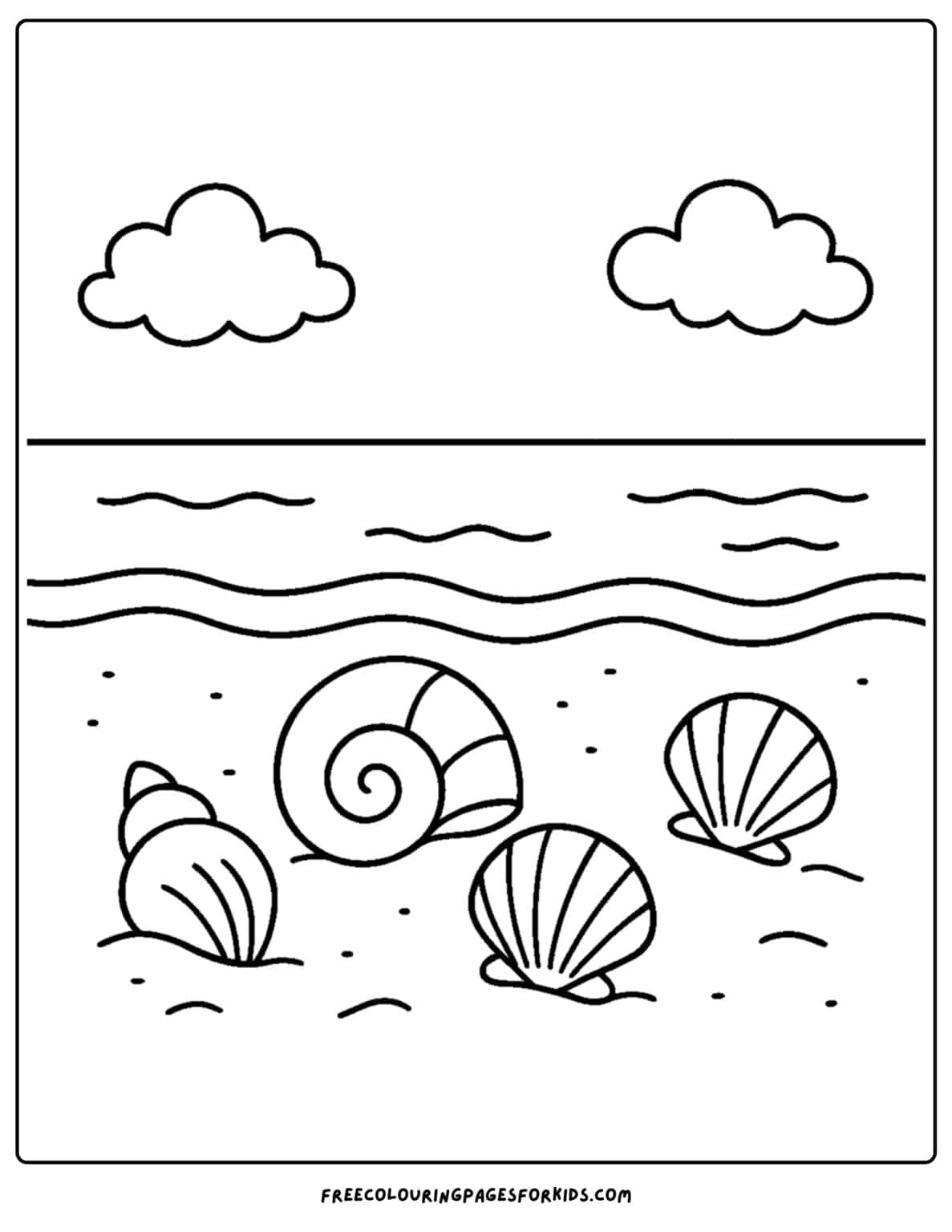 Shell Coloring Pages