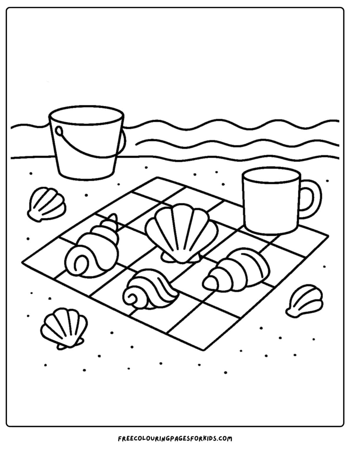 Shell Coloring Pages