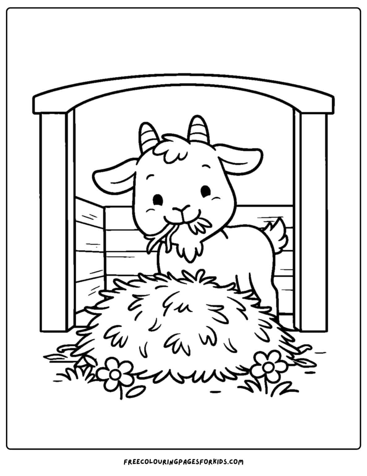 Goat Coloring Pages
