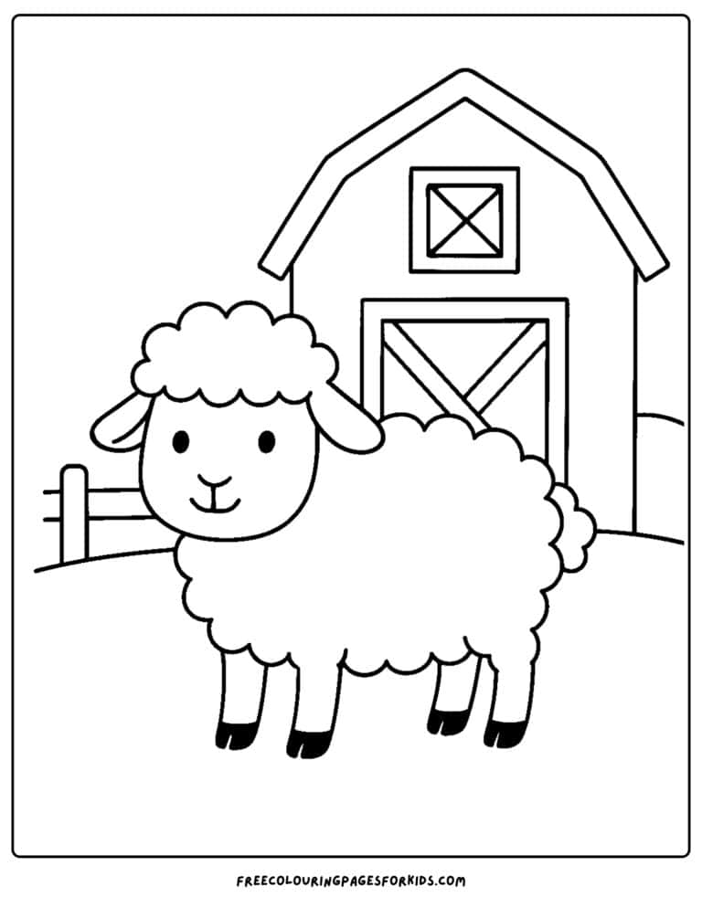 Sheep Coloring Pages