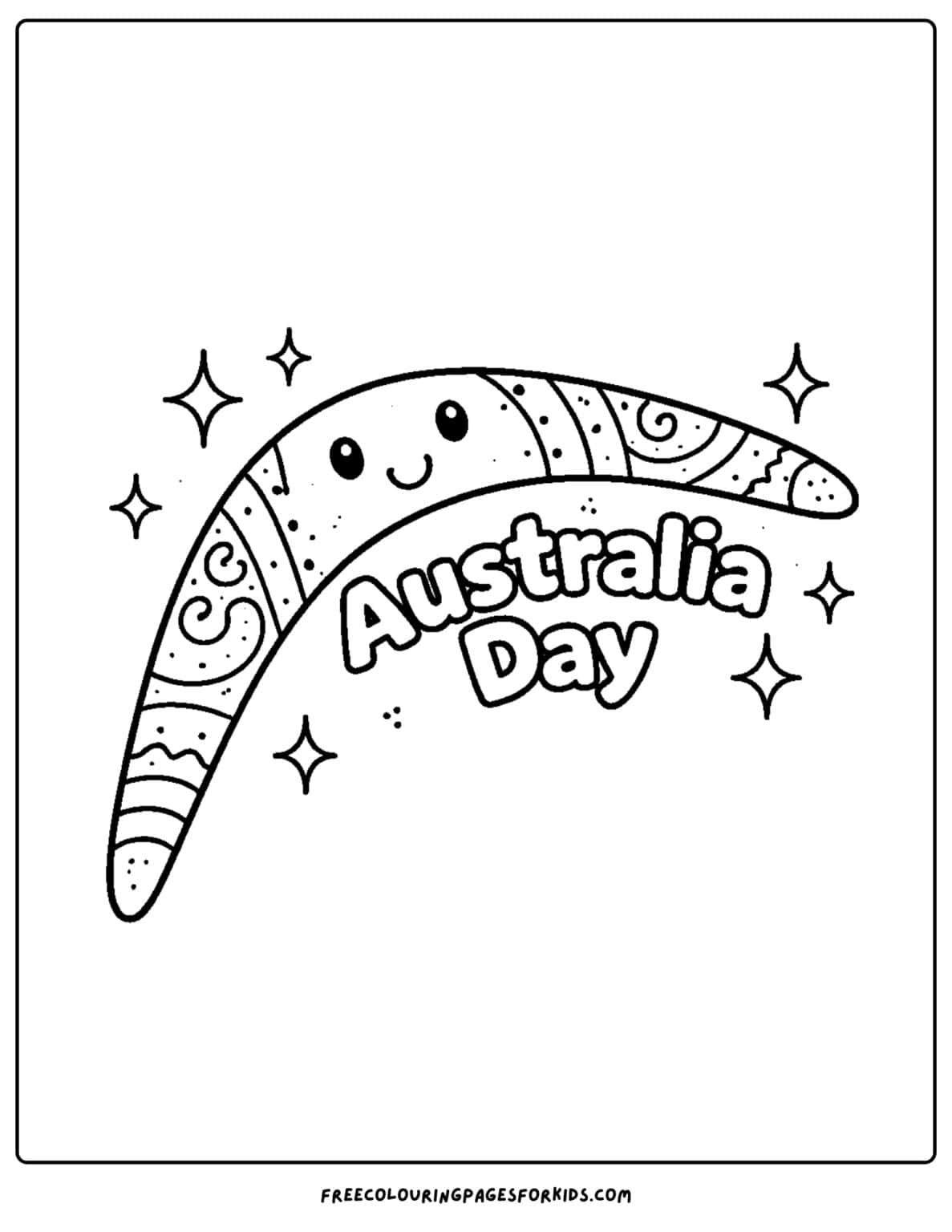 Australia Day Coloring Pages