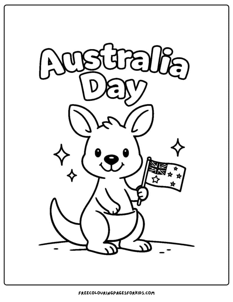 Australia Day Coloring Pages