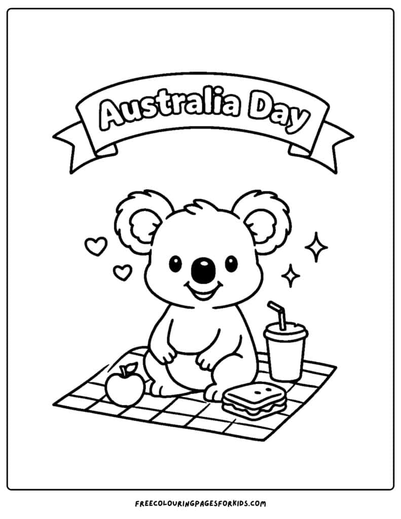 Australia Day Coloring Pages