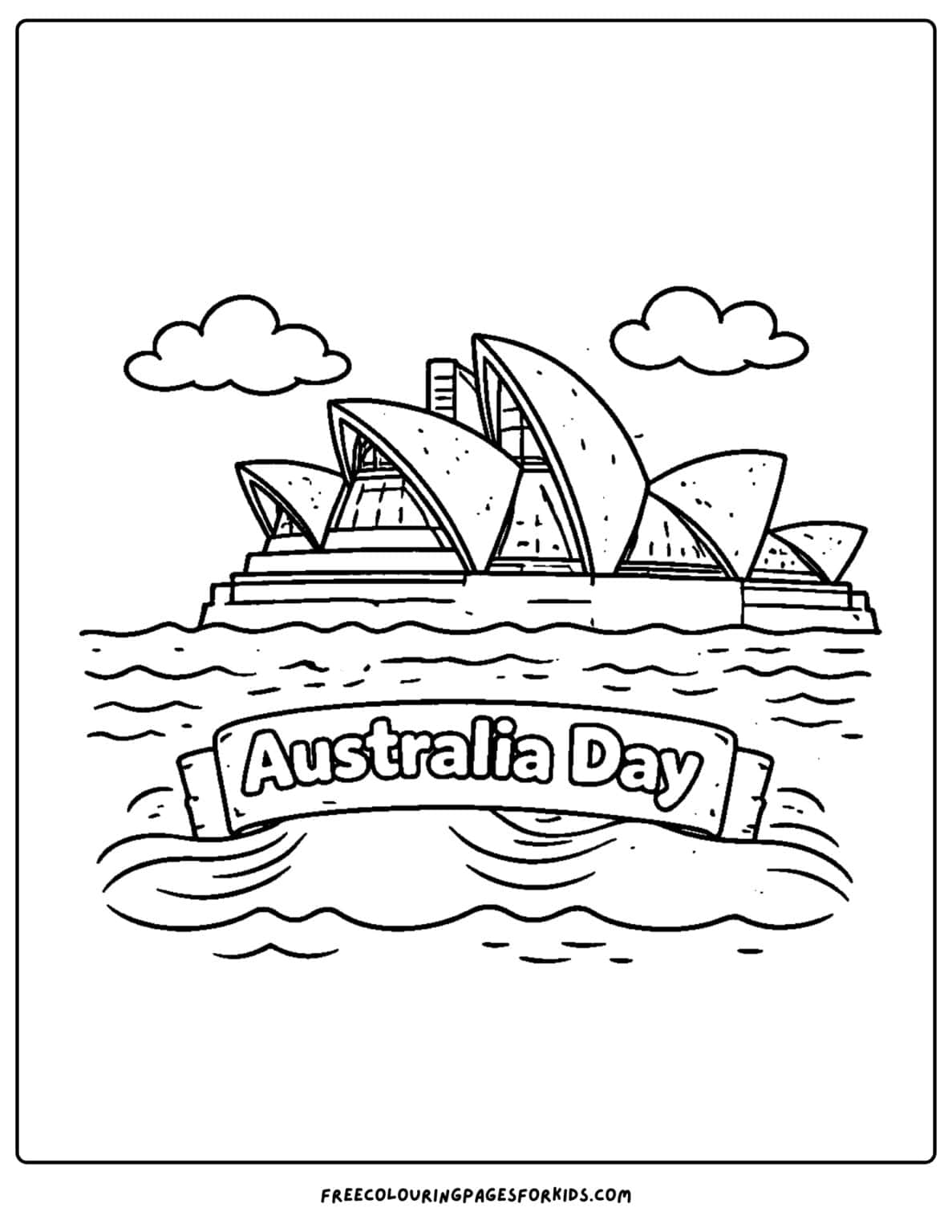 Australia Day Coloring Pages