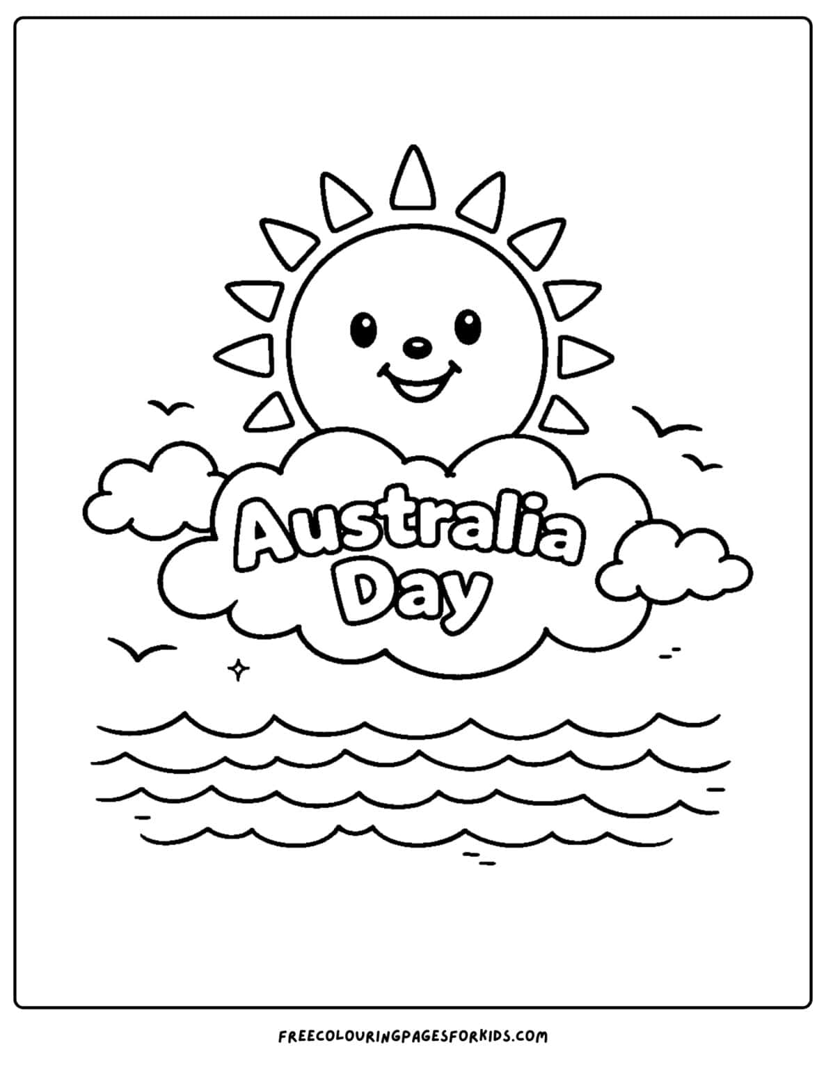 Australia Day Coloring Pages