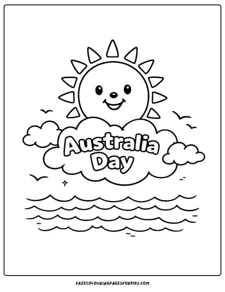 Australia Day Coloring Pages
