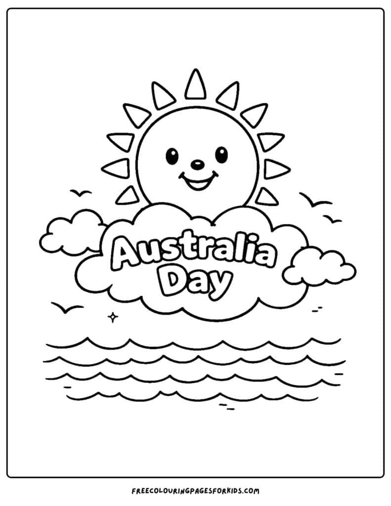 Australia Day Coloring Pages