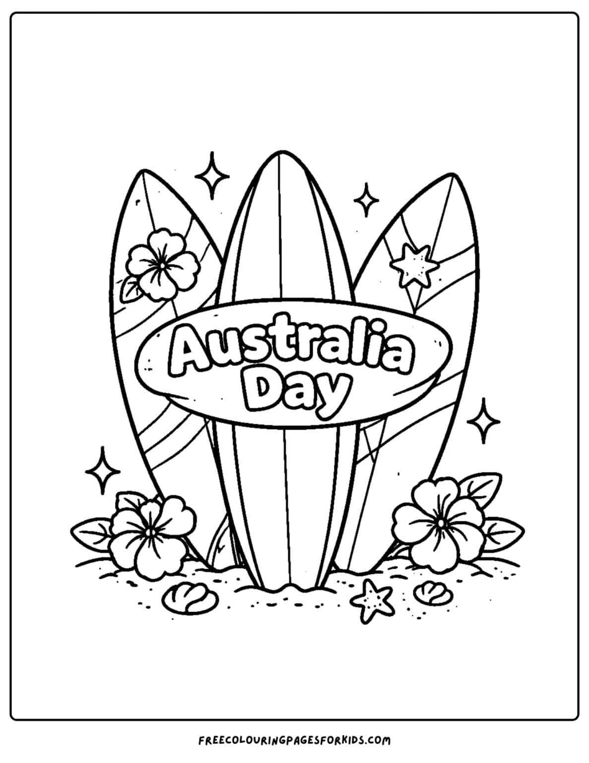 Australia Day Coloring Pages