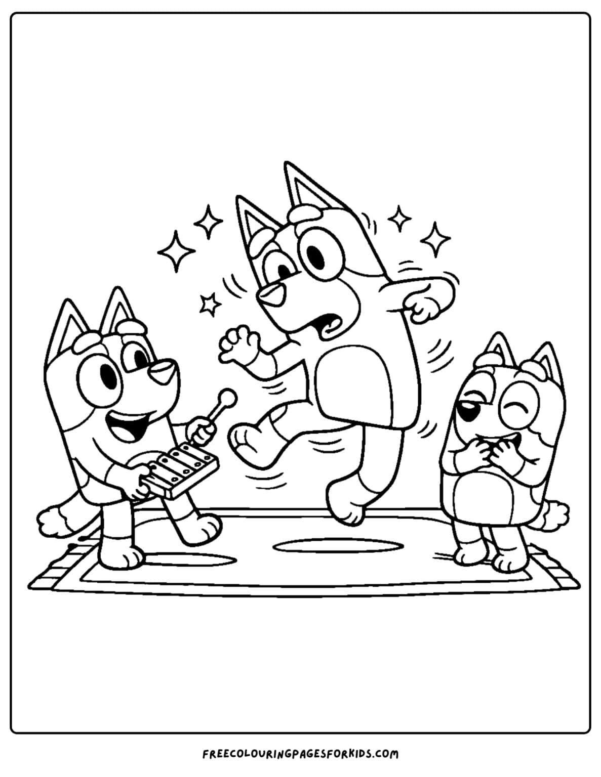 Bluey Coloring Pages
