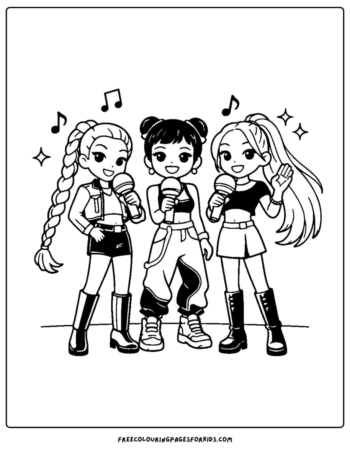 KPop Demon Hunters Coloring Pages